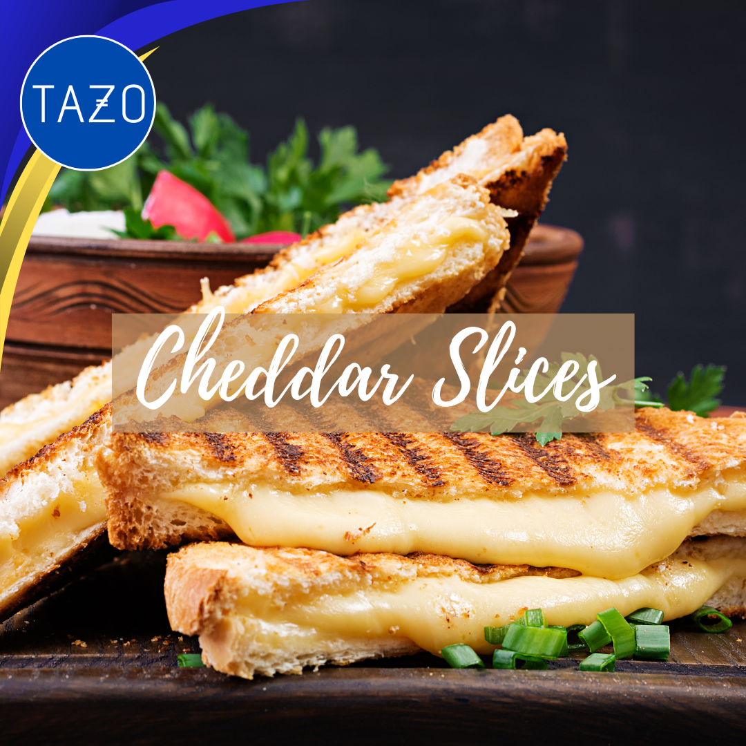 Cheddar Cheese Slices 1 kg – TAZO Foods Pk