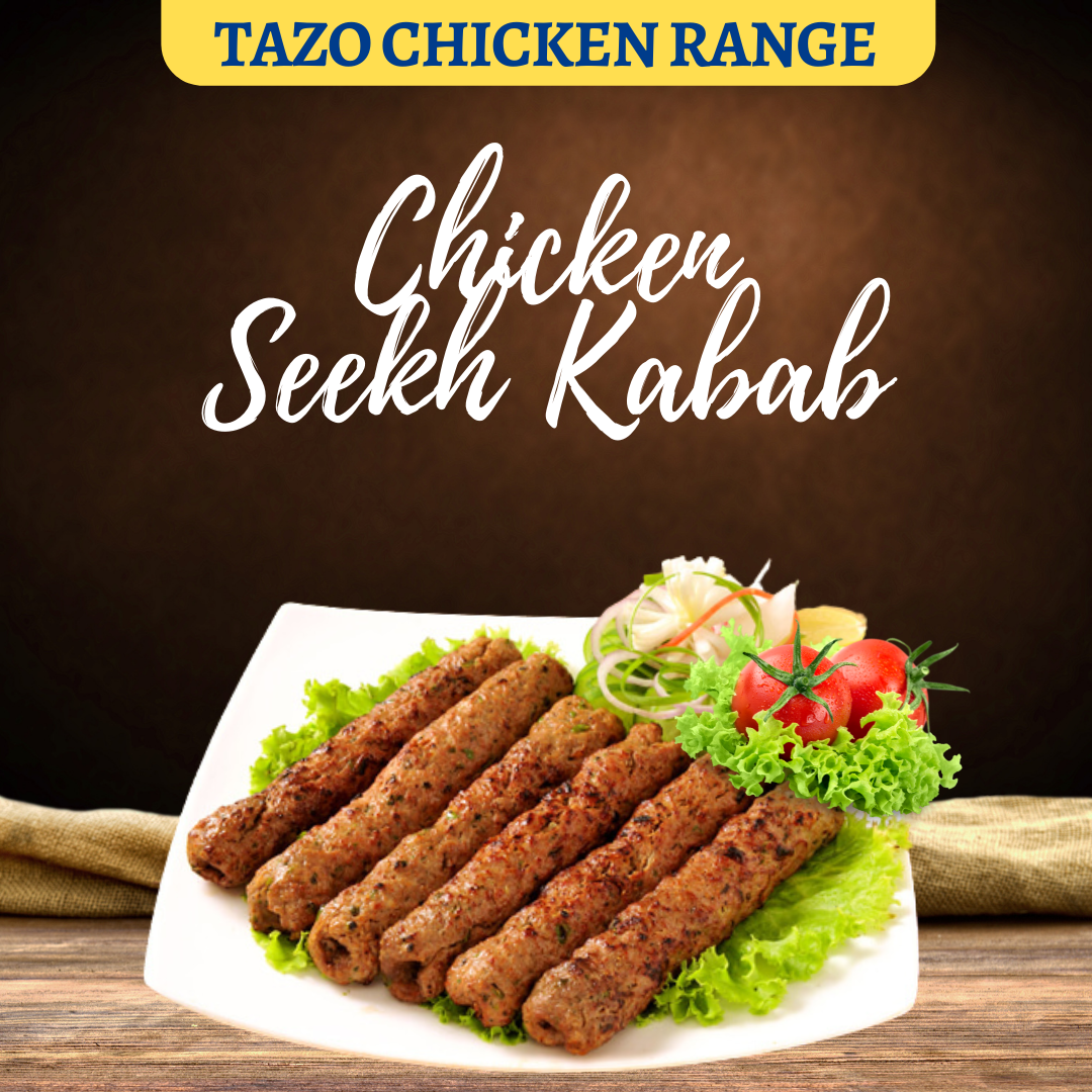 Chicken Seekh Kabab 540g – TAZO Foods Pk